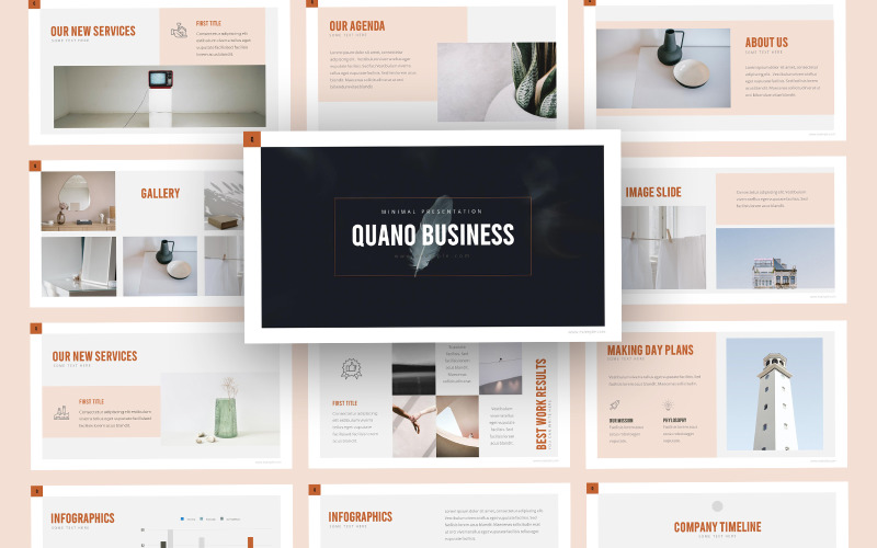 Quano Clean Business PowerPoint Template - TemplateMonster