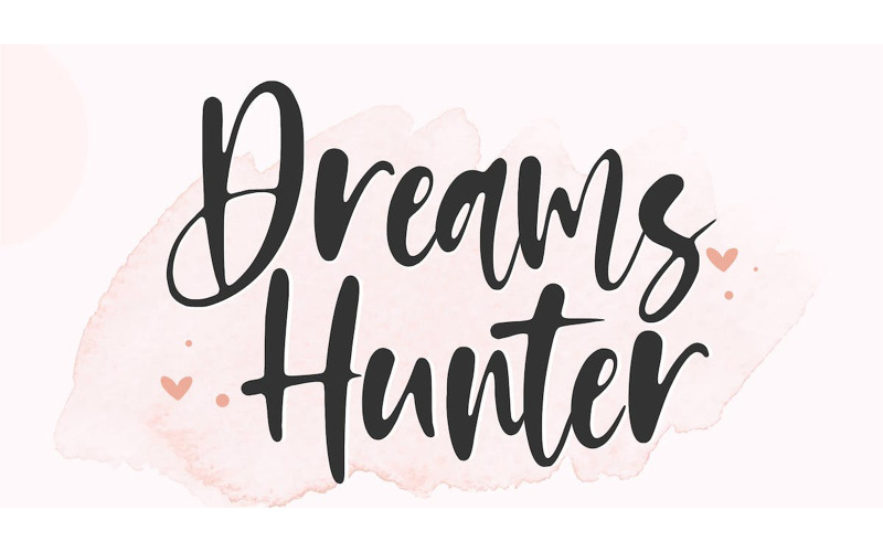 Dreams Hunter-Schriftart #305254 - TemplateMonster