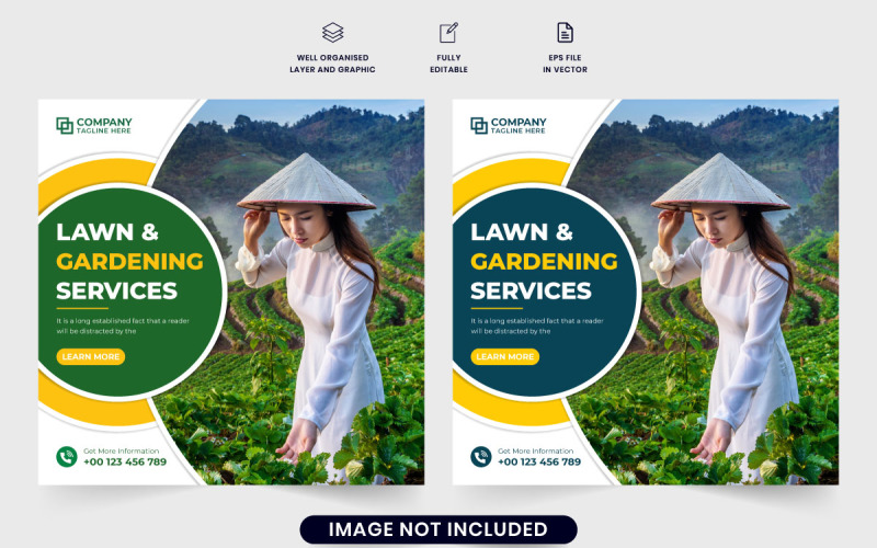 Gardening service promotion template - TemplateMonster