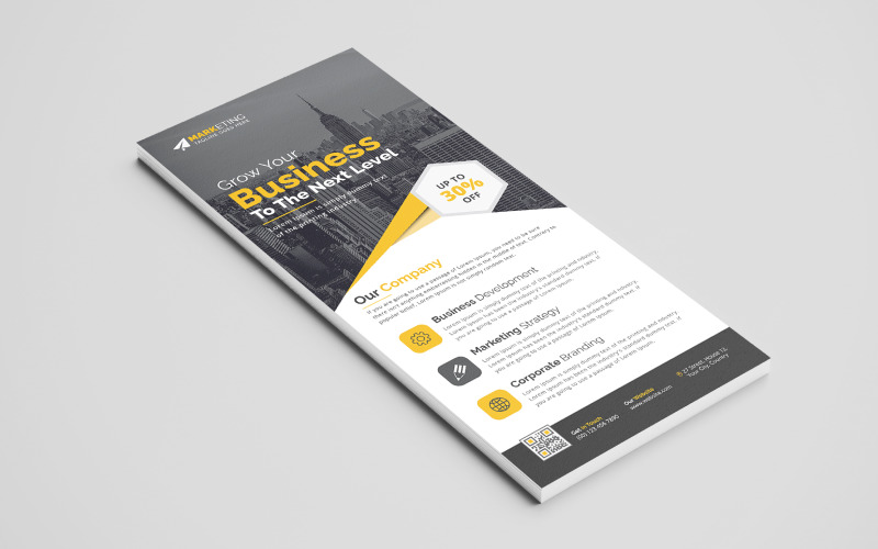 Professional Rack Card, DL Flyer Design - TemplateMonster