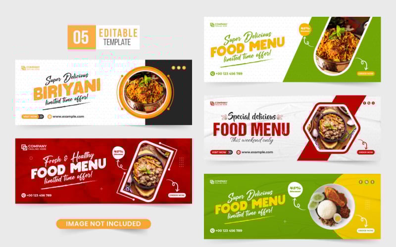 Restaurant business promo poster set - TemplateMonster