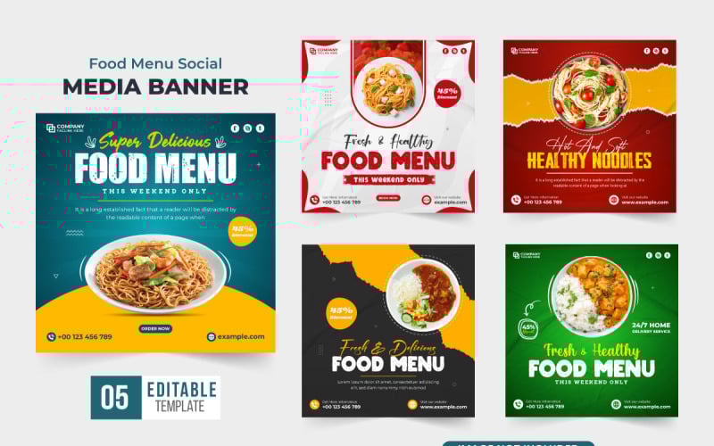 Restaurant promotion template bundle - TemplateMonster
