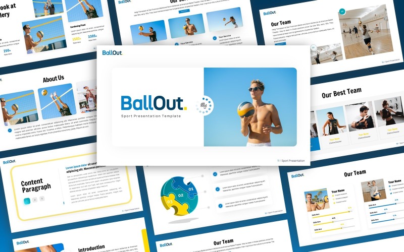 BallOut - Plantilla de PowerPoint multipropósito deportivo