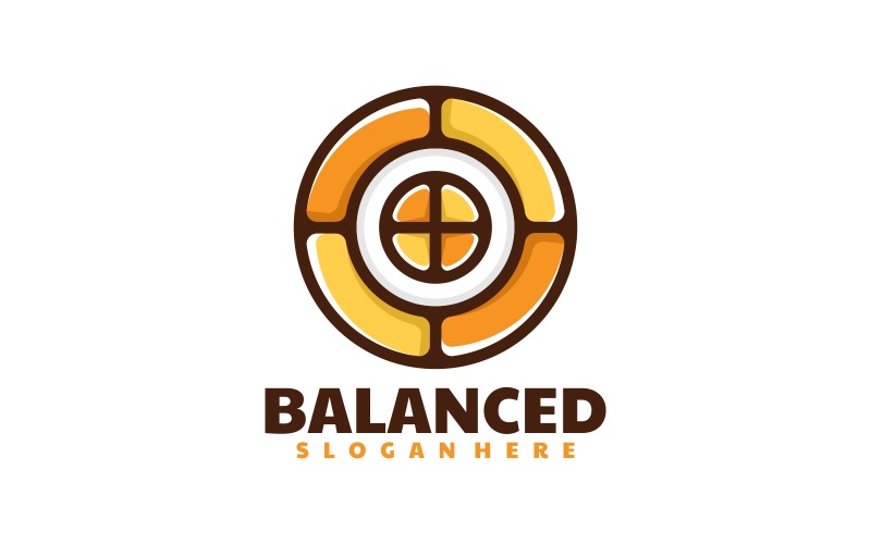 Logo Simples de Equilíbrio Abstrato #305374 - TemplateMonster