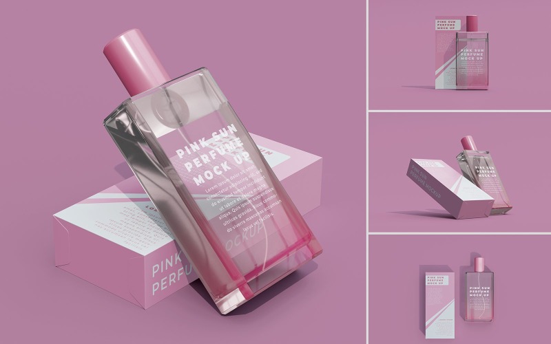Perfume Packaging Mockup Template #305190 - TemplateMonster