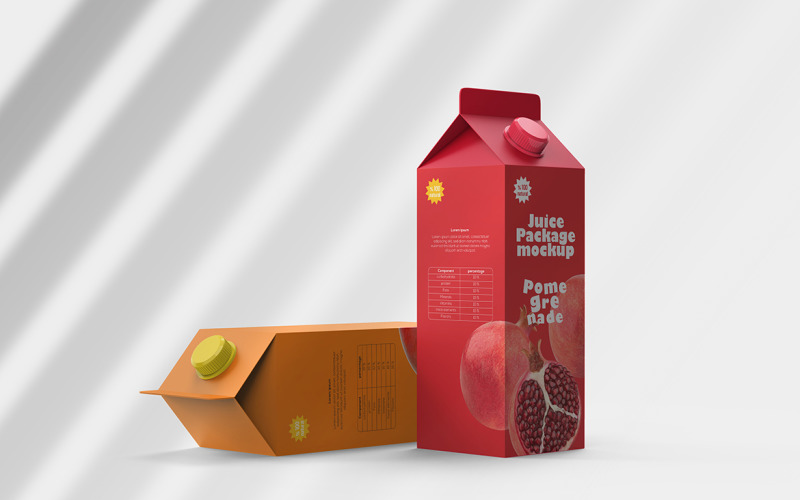 Juice Box Mockup Template Vol 08 #305422 - TemplateMonster