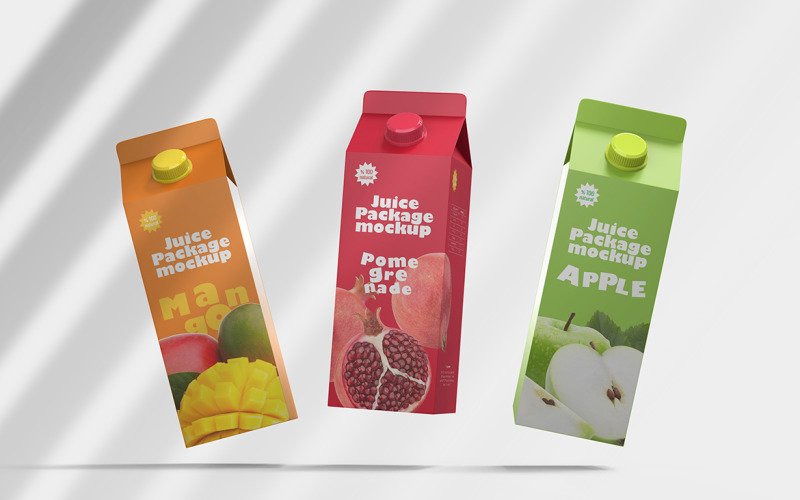 Juice Box Mockup Template Vol 16 #305429 - TemplateMonster