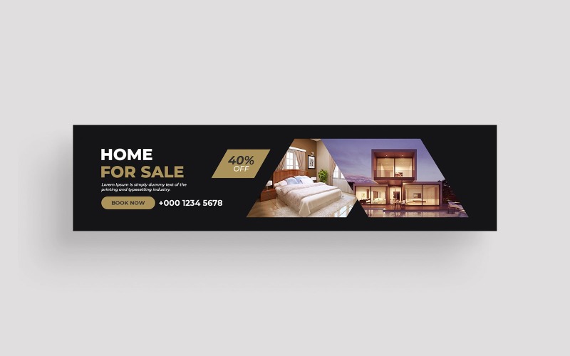 Real Estate LinkedIn Cover Photo Template - TemplateMonster