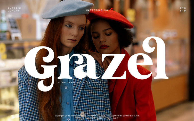 Grazel | Serif d'affichage moderne - TemplateMonster