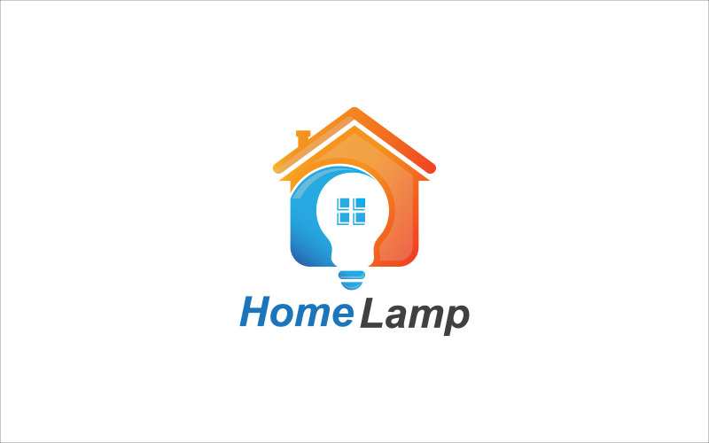 House and Lights Logo Modern Minimalis - TemplateMonster