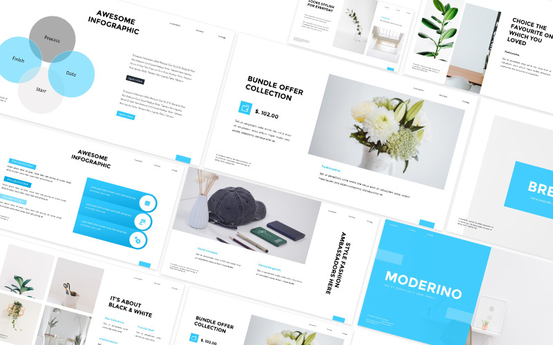 Modello di Presentazioni Google Moderino Store