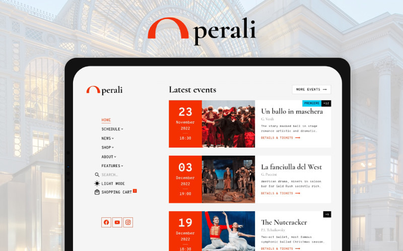 Theater Website Templates - 37 Best Theatre Programme Web Themes