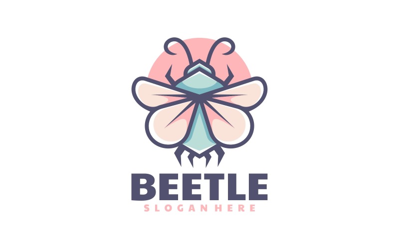 Beetle Simple Mascot Logo #305954 - TemplateMonster