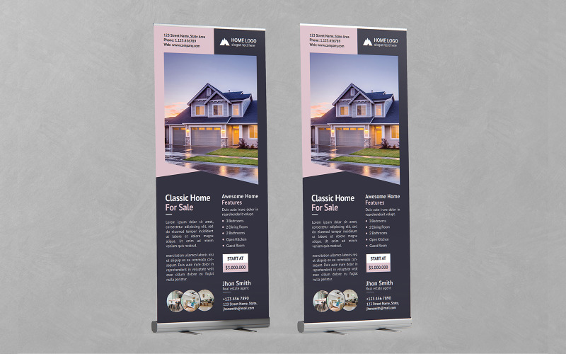 Real Estate Roll Up Banner Vol 12 #306222 - TemplateMonster