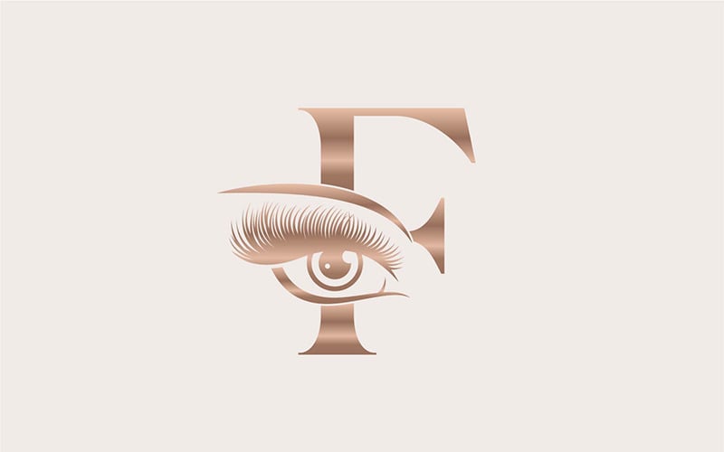 Brand Logo Design Beauty Cosmetic F #306432 - TemplateMonster