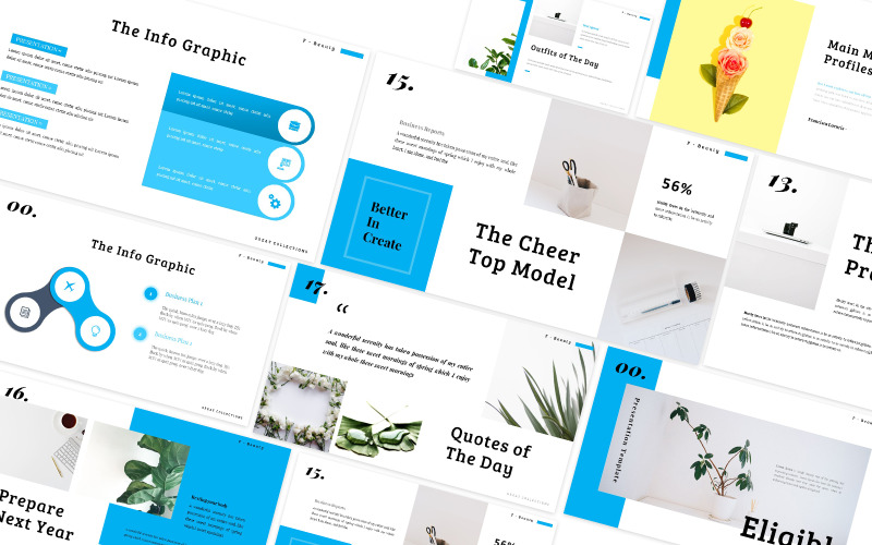 Uygun Moda Powerpoint Şablonu #306656 - TemplateMonster