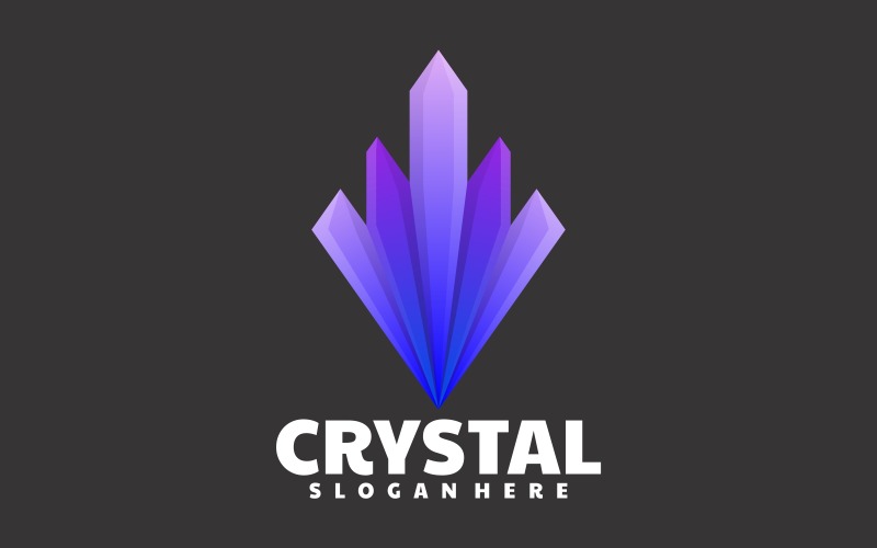 Kristal Degrade Logo Tasarımı #306787 - TemplateMonster