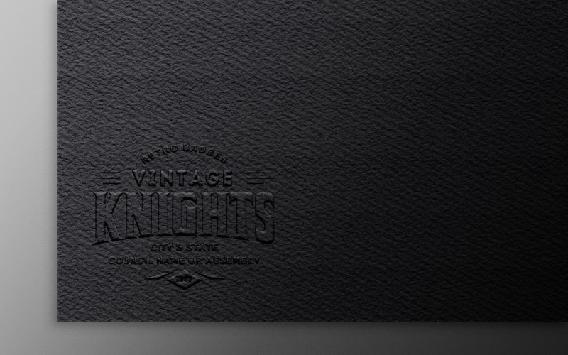 Embossed Logo Mockup PSD Template Vol 01 - TemplateMonster
