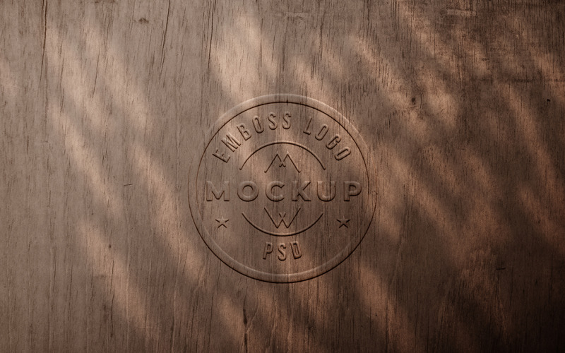 Embossed Logo Mockup PSD Template Vol 05 - TemplateMonster