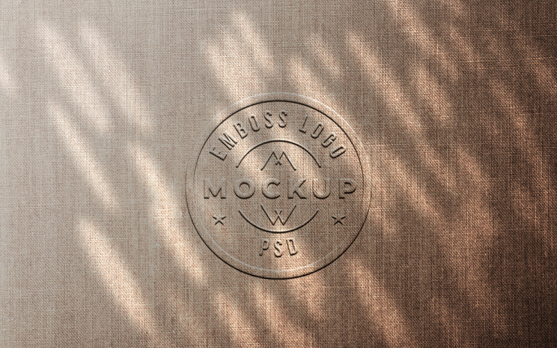 Embossed Logo Mockup PSD Template Vol 09 - TemplateMonster