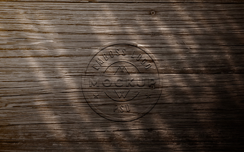 Embossed Logo Mockup PSD Template Vol 10 - TemplateMonster