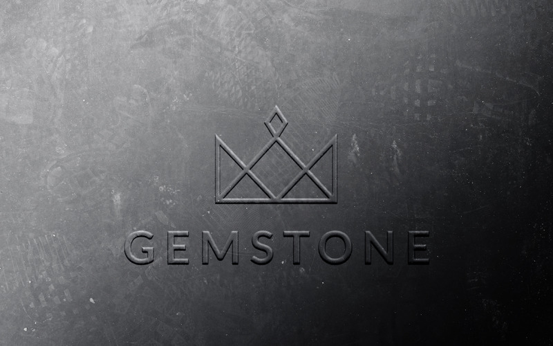 Embossed Logo Mockup PSD Template Vol 15 - TemplateMonster