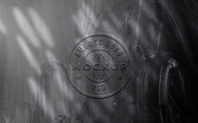 Modèle PSD de maquette de logo en relief Vol 13