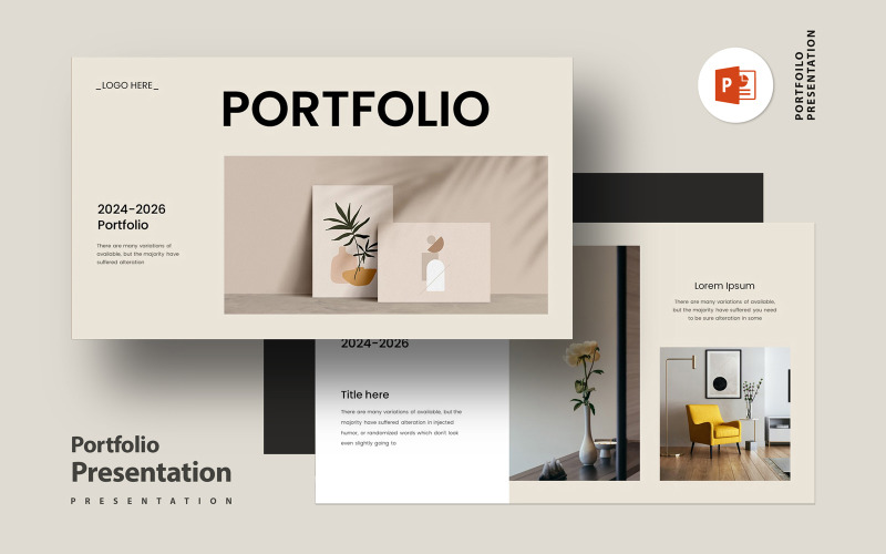 Portfolio Presentation Template Layout - TemplateMonster