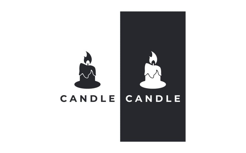 Candle fire logo vector version 10 #307377 - TemplateMonster