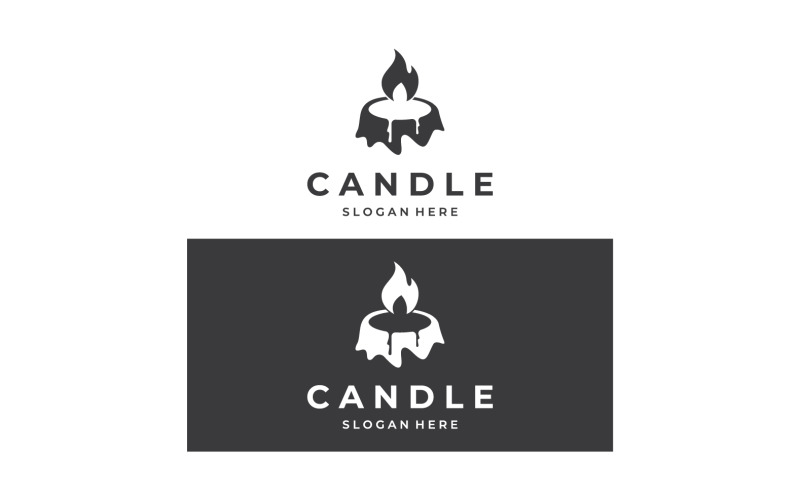 Candle fire logo vector version 9 #307376 - TemplateMonster