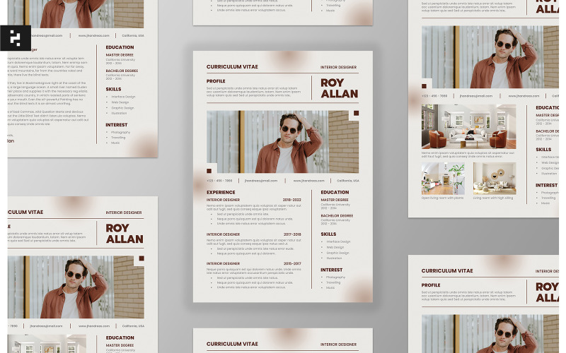 Creative CV Resume Pack Template #307489 - TemplateMonster