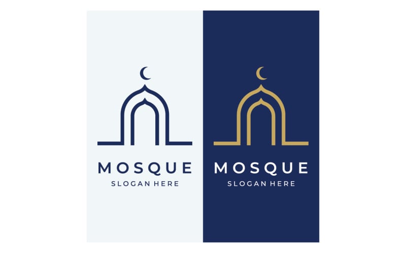 Mosque Logo vector template vector 11 - TemplateMonster