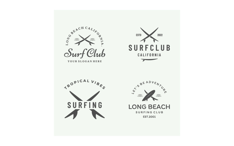 Surf club summer holiday logo 21 #307443 - TemplateMonster