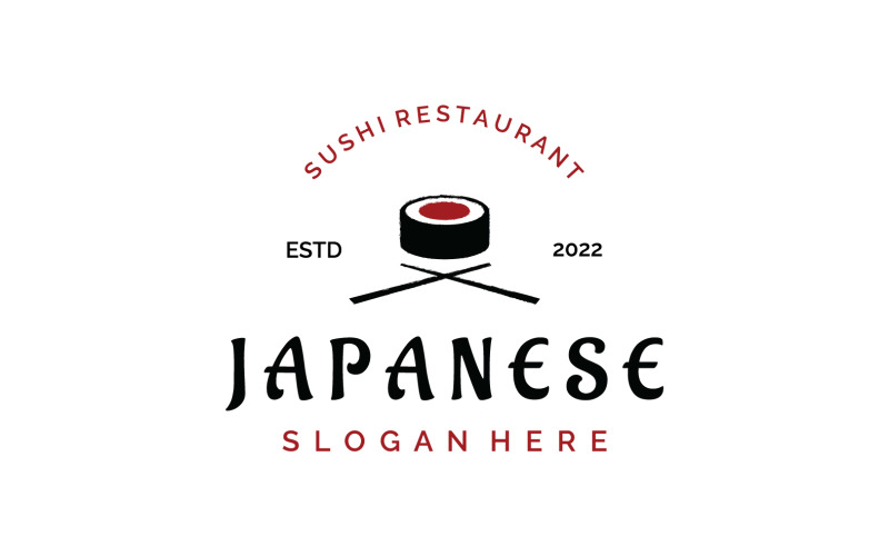 Sushi food japan logo vector 9 #307453 - TemplateMonster