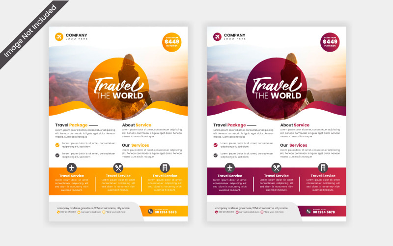 Creative travel agency flyer suitable for baner,poster,social media ...