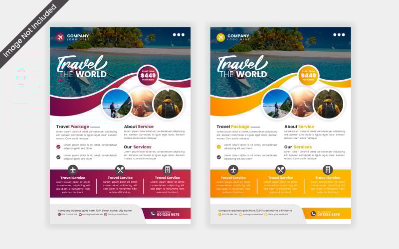 Travel flyer design flyer, tour flyer, tourism color a4 print ready ...