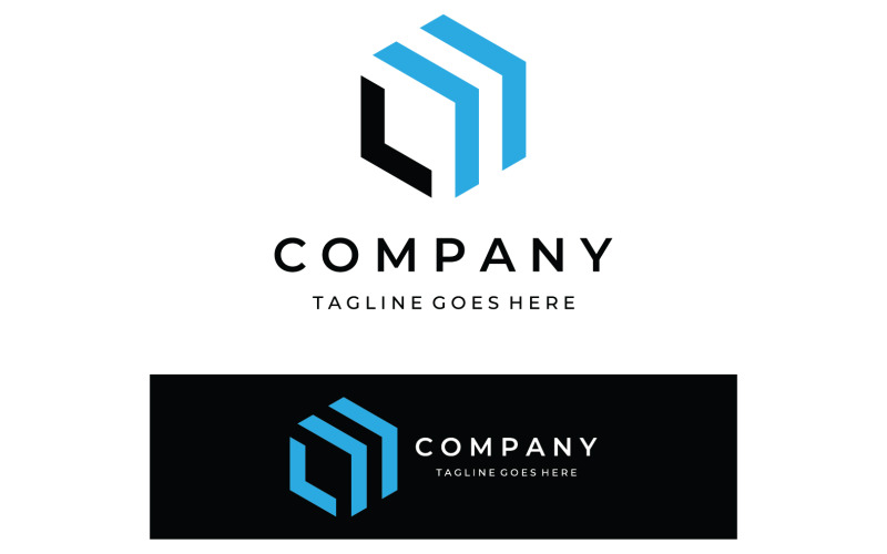 Hexagon box cube logo and vector 8 #307799 - TemplateMonster
