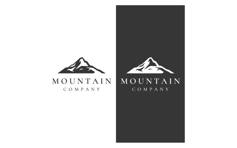 Logo montaña icono vintage vector 5 #307735 - TemplateMonster