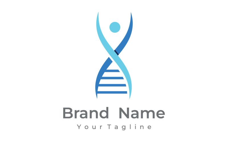 Dna medical health logo vector 18 #307884 - TemplateMonster