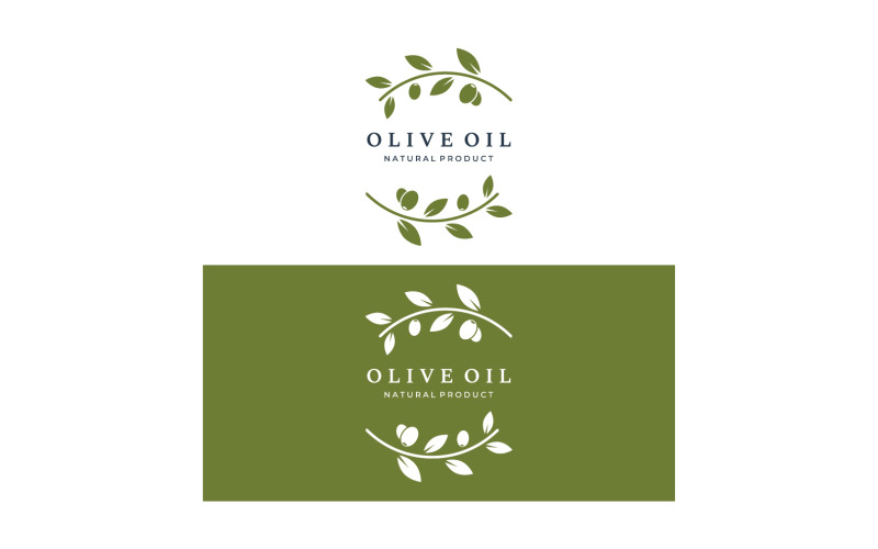 Olive oil tree logo vector 12 #307964 - TemplateMonster