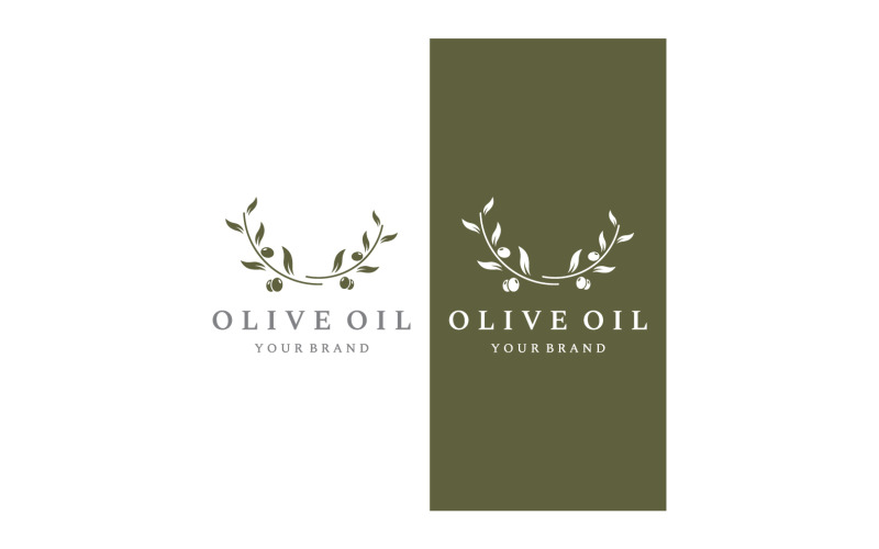Olive oil tree logo vector 14 #307966 - TemplateMonster