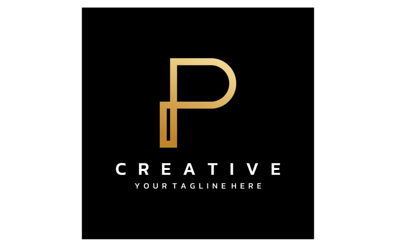 P initial letter logo and symbol vector 5 - TemplateMonster