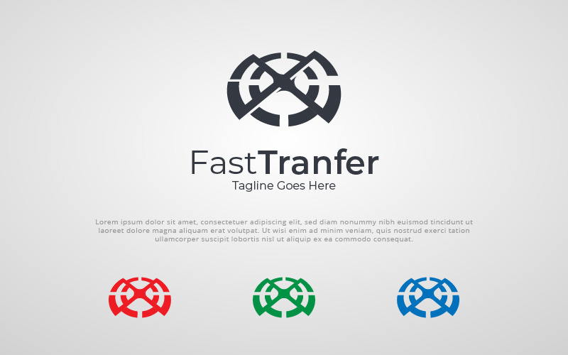 Fast Transfer Logo Template #308023 - TemplateMonster