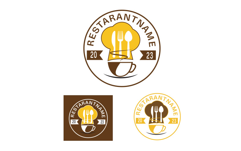 Logo Restaurant Essen Café Templetes - TemplateMonster