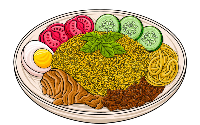 Nasi Kuning from Indonesia #308261 - TemplateMonster