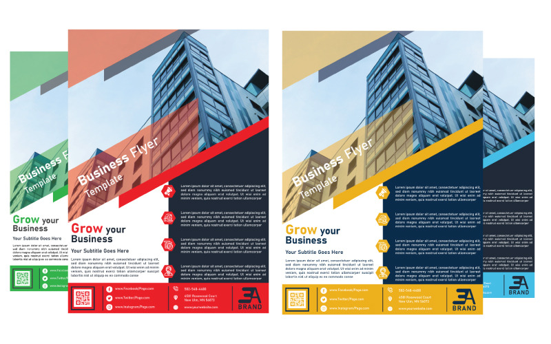 Modèle de flyer d'entreprise - Flyer - TemplateMonster