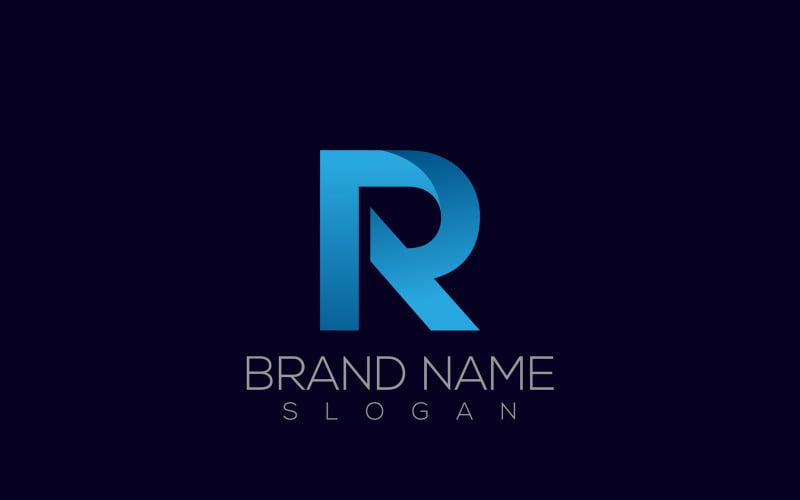 Logo R colorido | Modelo de Logotipo Letra R do Infinito