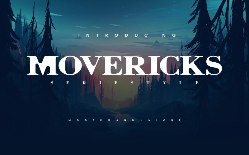Movericks - Fuente moderna Serif #308521 - TemplateMonster