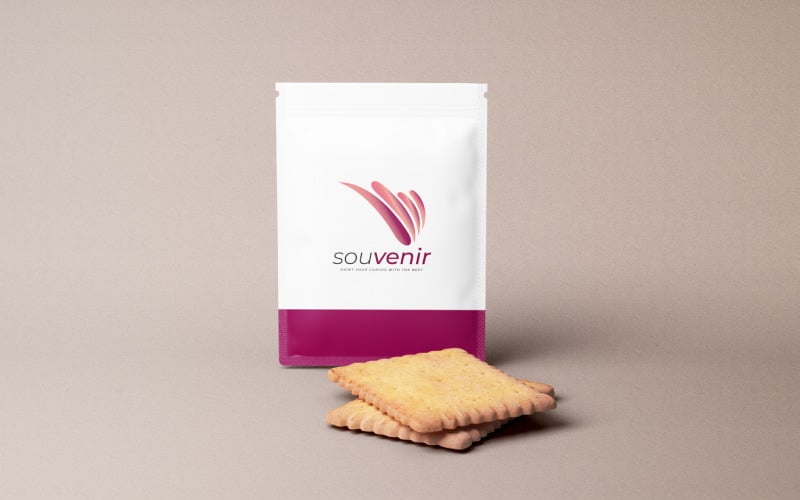 V Pattern Wall Canvas Fashion House Logo - TemplateMonster