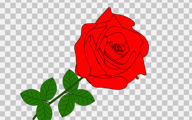Vektor rote Rose realistischer Rosenstrauß mit rotem Blumenkonzept